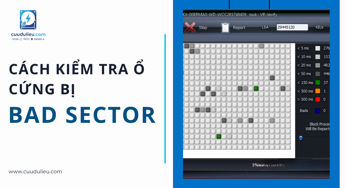 Tự Phục Hồi Ổ Cứng Bị Bad Sector Tại Nhà – Bảo Mật, Không Mất Dữ Liệu