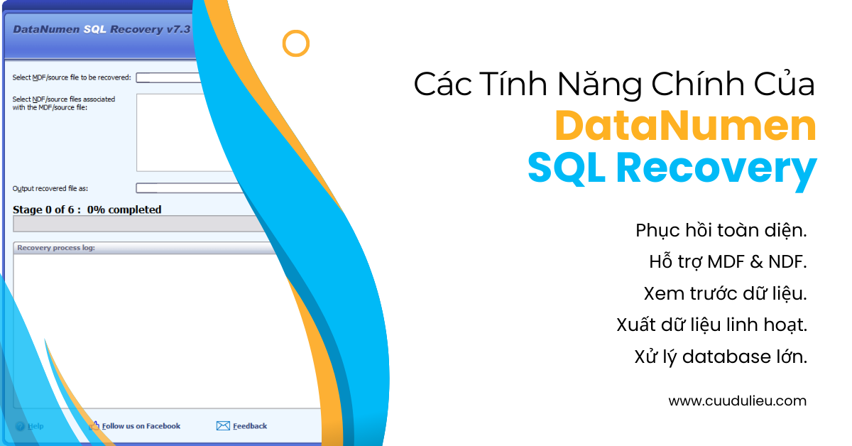 DataNumen SQL Recovery – Phần mềm khôi phục SQL Server MDF/NDF