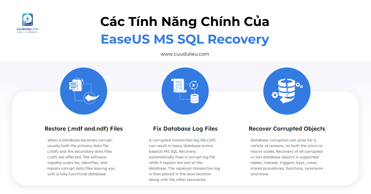 EaseUS MS SQL Recovery v10.2.0.0 | FULL VERSION | Chuyên Sửa SQL