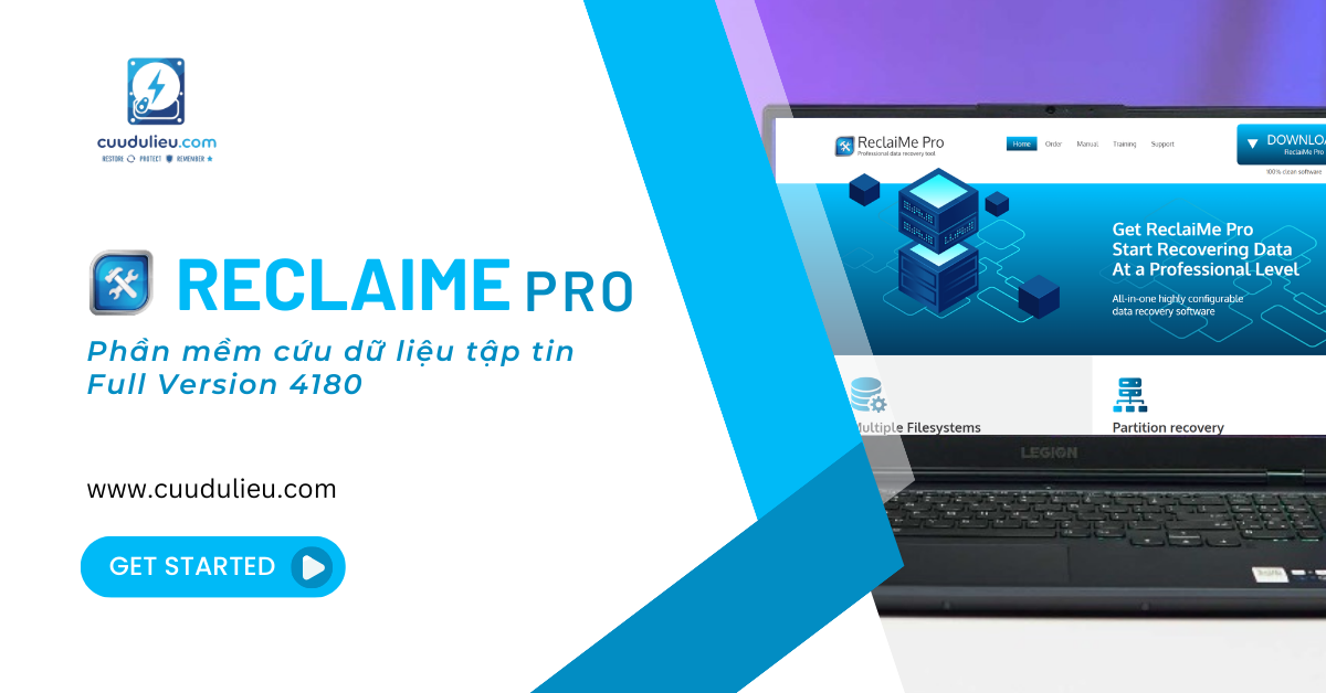 Phần mềm cứu dữ liệu ReclaiMe Pro Build 4108 FULL VERSION