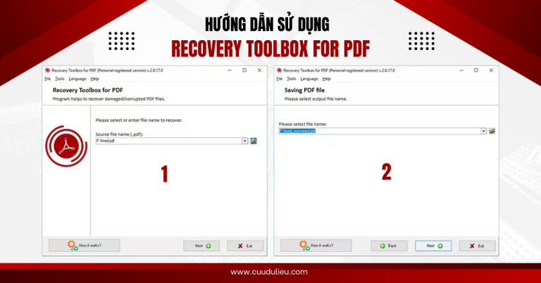 Recovery Toolbox for PDF – Sửa file PDF lỗi nhanh chóng